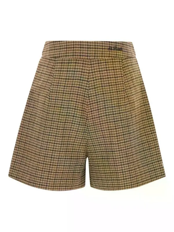 MC2 SAINT BARTH Houndstooth Pattern Shorts