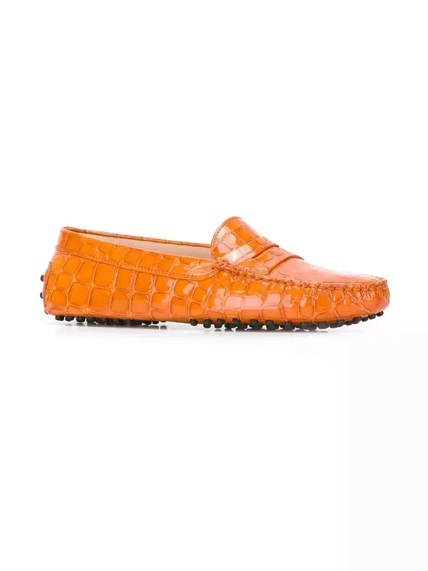 TOD'S Croc-effect Loafers