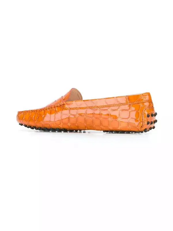TOD'S Croc-effect Loafers