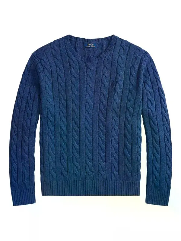 Polo Ralph Lauren Cable-knit Long-sleeve Sweater - Blue