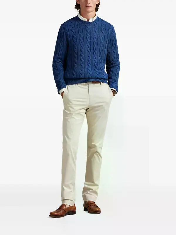 Polo Ralph Lauren Cable-knit Long-sleeve Sweater - Blue
