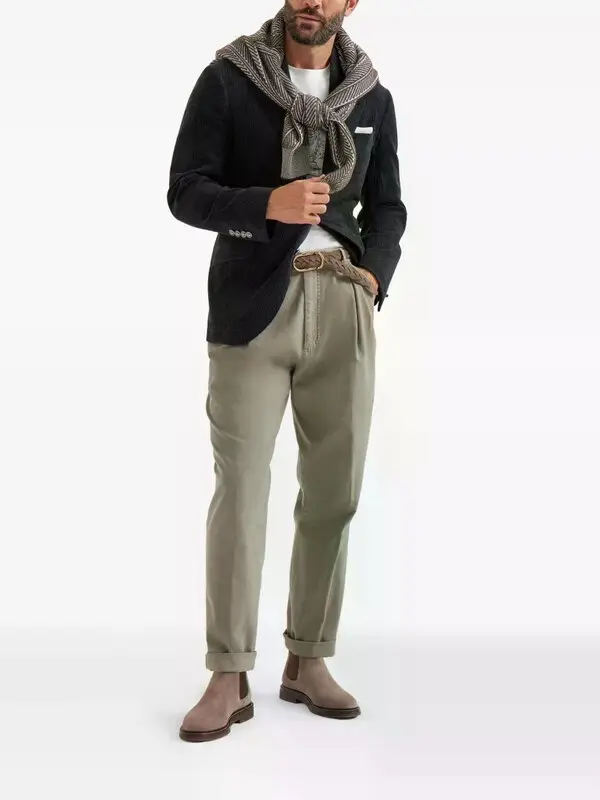 Brunello Cucinelli Three-button Corduroy Blazer - Black