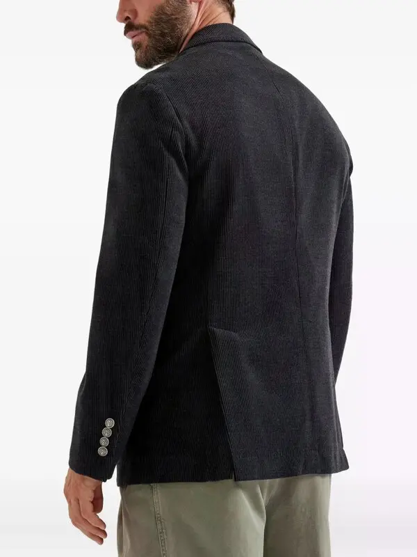 Brunello Cucinelli Three-button Corduroy Blazer - Black