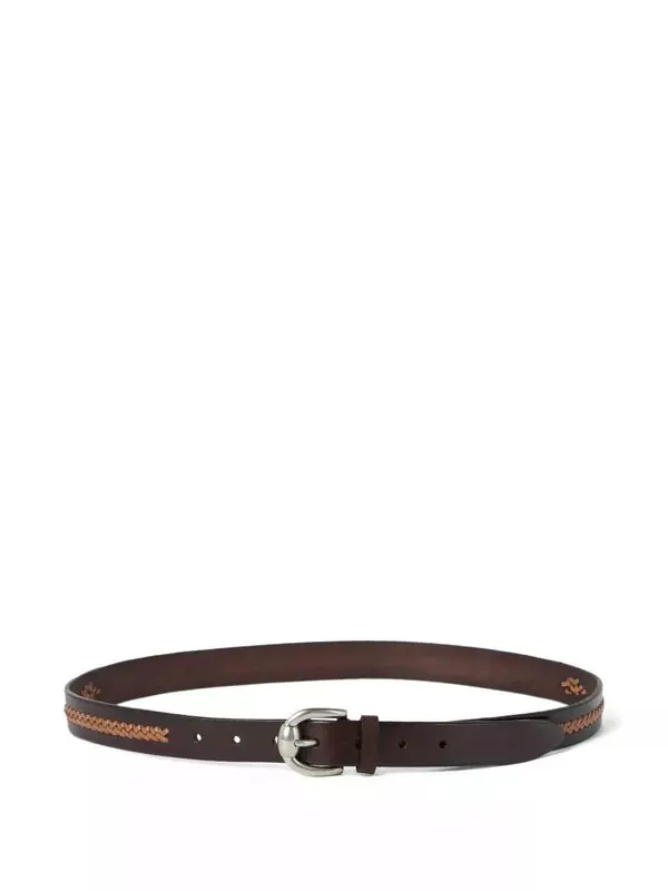 Brunello Cucinelli Braided Detail Belt - Brown