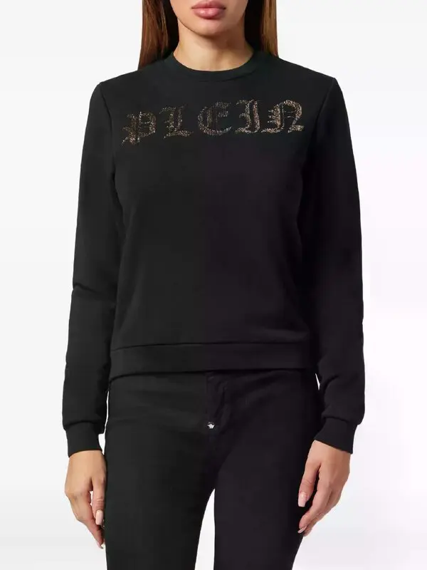 Philipp Plein Crystal-embellished Sweatshirt - Black