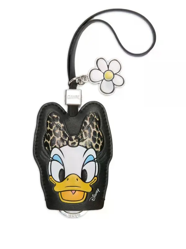 GANNI X Disney Leather Charm Keyring - Black