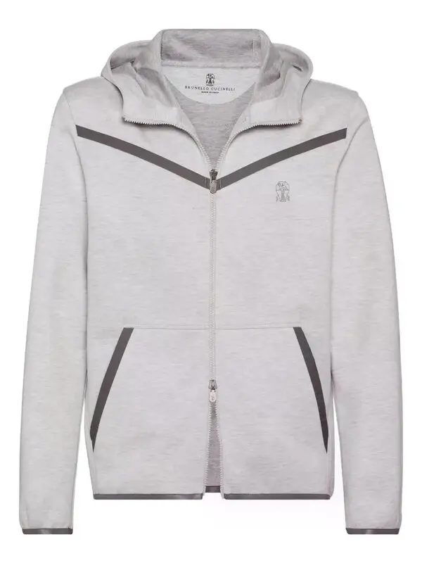 Brunello Cucinelli Zip-up Sweatshirt - Grey