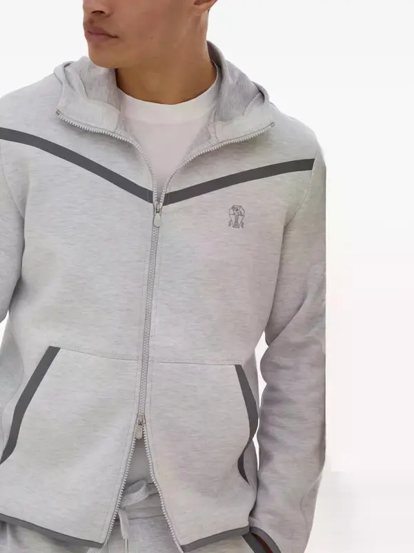 Brunello Cucinelli Zip-up Sweatshirt - Grey