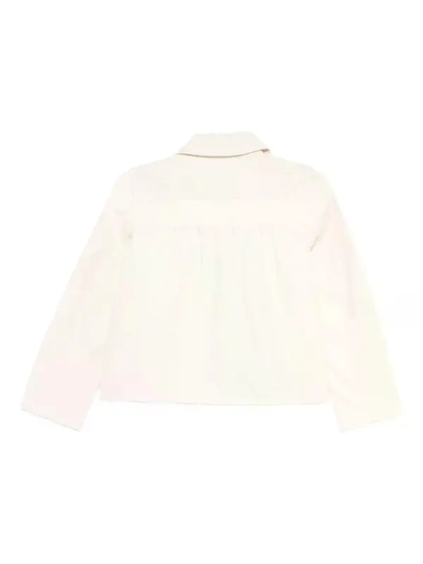 Ba&sh Etiny Peter Pan-collar Jacket - Neutrals