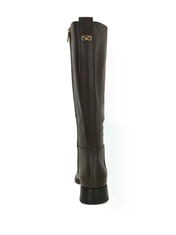 SERGIO ROSSI Avenue Side-zip Boots - Brown