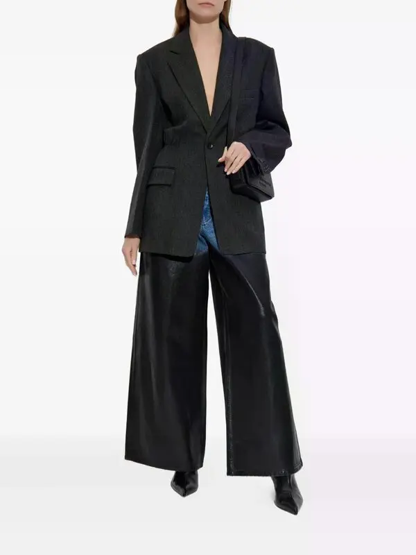 Alexander Wang Elastic-waistband Blazer - Grey