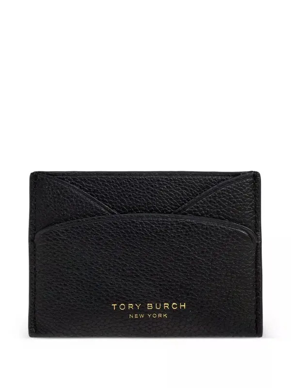 Tory Burch Romy Leather Card Holder - Black