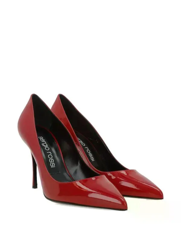 SERGIO ROSSI 90mm Godiva Heeled Pumps - Red