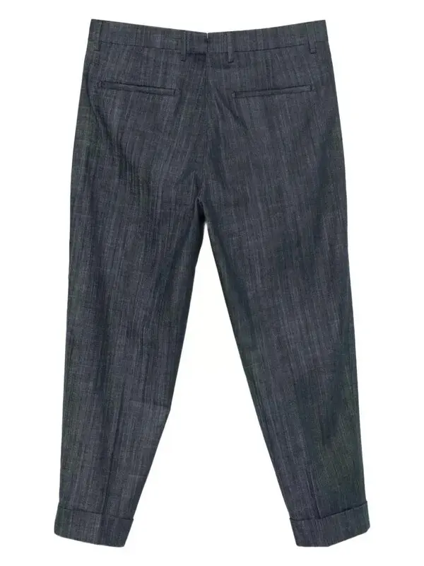 BERWICH Chiaia Pleated Trousers - Blue