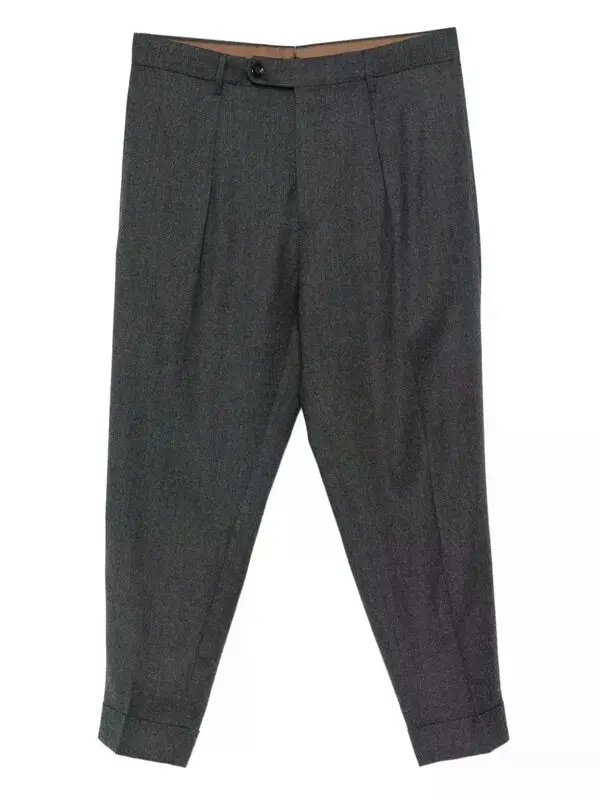 BERWICH Chiaia Pleated Trousers - Grey