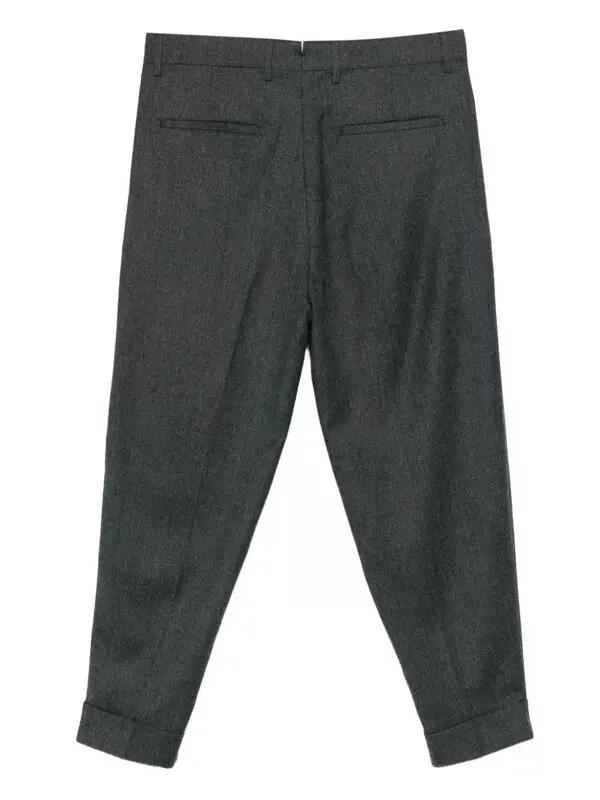 BERWICH Chiaia Pleated Trousers - Grey