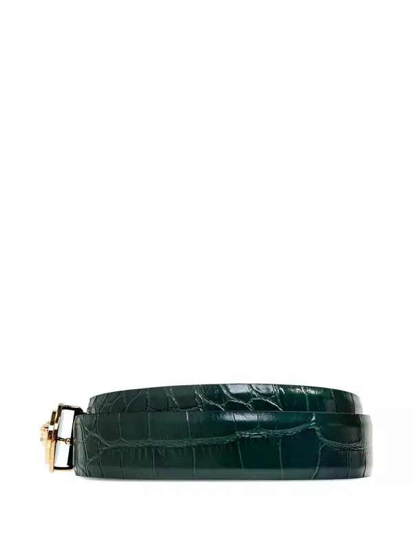 Versace Medusa Head-motif Crocodile-effect Belt