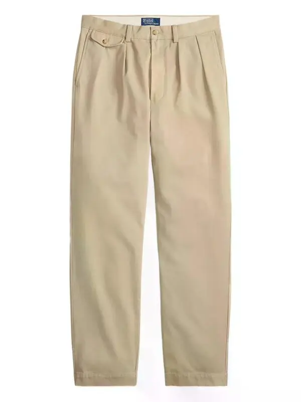 Polo Ralph Lauren Pleated Twill Trousers - Neutrals