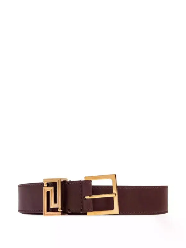 Versace Greca Goddess Leather Belt - Red