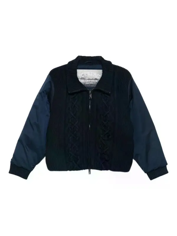 Iceberg Cable-knit Zip-up Jacket
