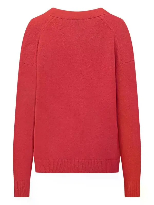 MARANT ETOILE Pocket Logo Cardigan - Red