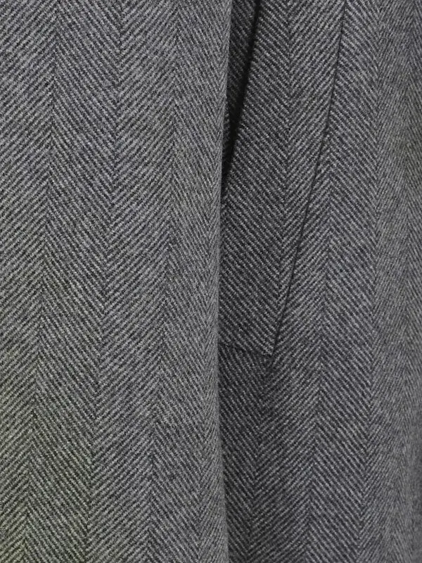 Tagliatore Herringbone Button Coat
