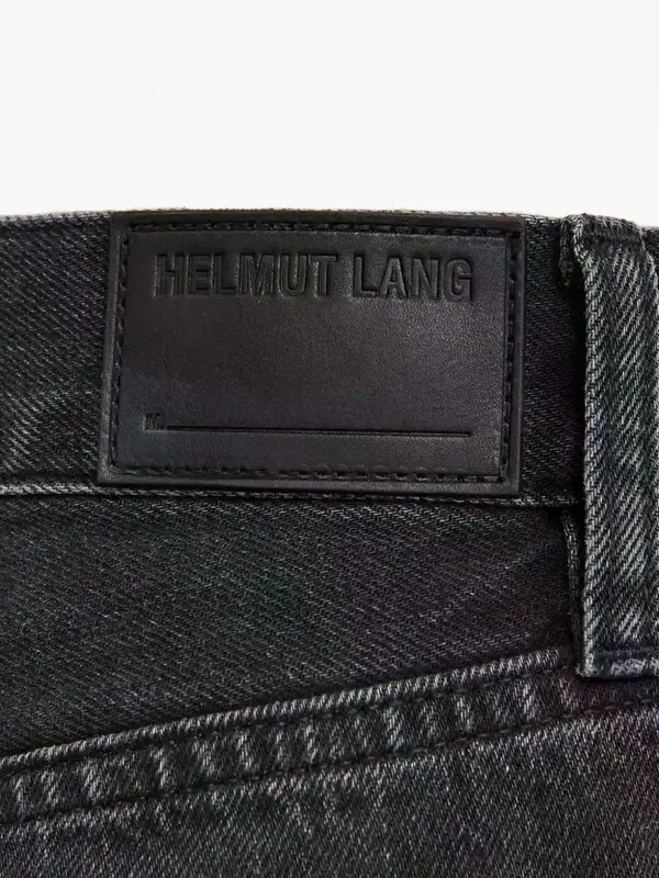 Helmut Lang Distressed-hem Straight Jeans