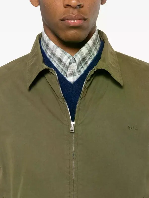A.p.c. Gilbert Zip Jacket - Green
