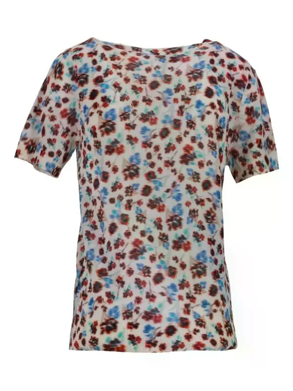 Paul Smith Floral-pattern T-shirt - Neutrals