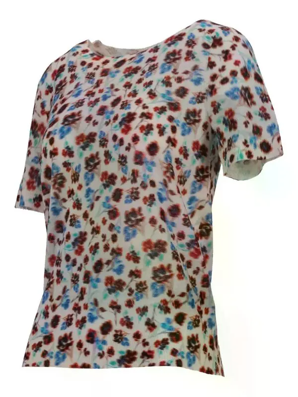 Paul Smith Floral-pattern T-shirt - Neutrals