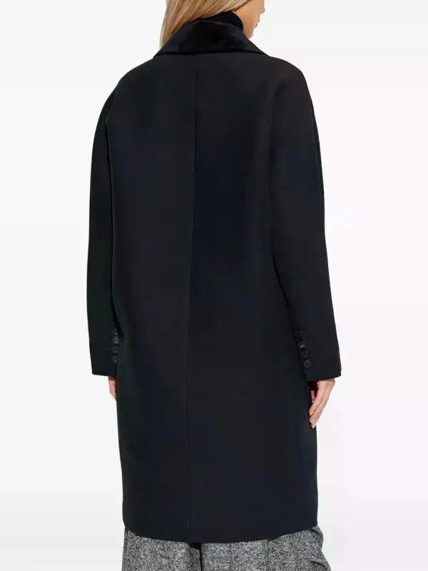 Max Mara Mammola Velvet-collar Coat
