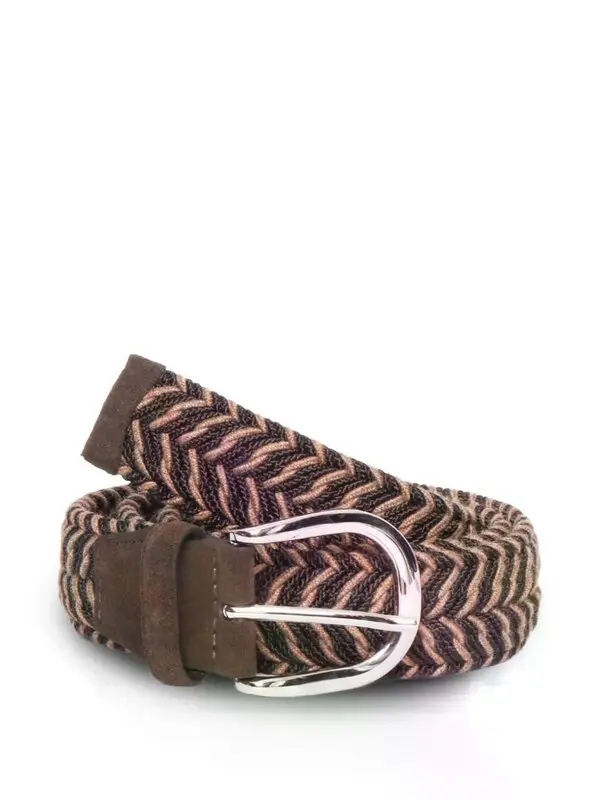 ORTIGNI Braided Belt - Brown