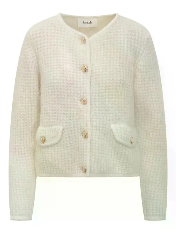 Ba&sh Button Harry Cardigan - Neutrals