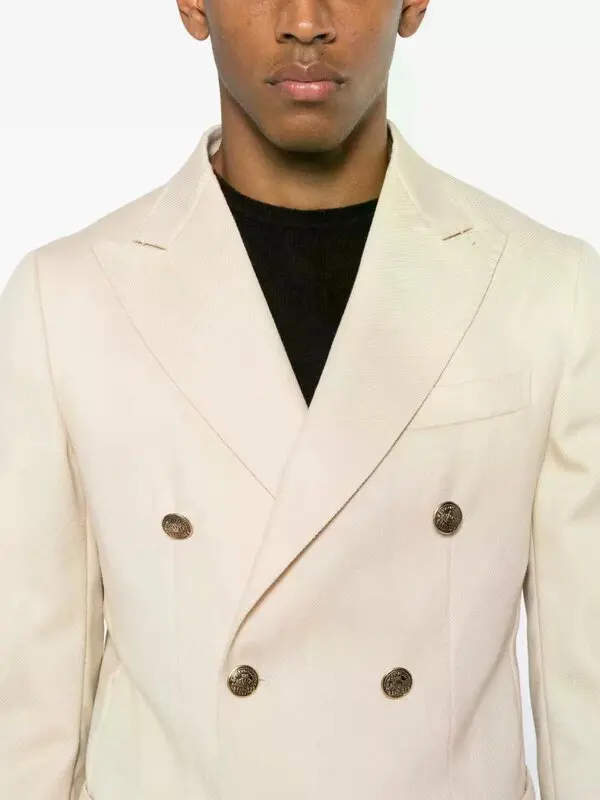 SANTANIELLO Double-breasted Jacket With Pockets