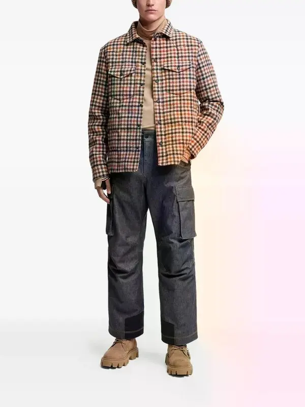 Moncler Gelt Wool Padded Shirt Jacket - Neutrals