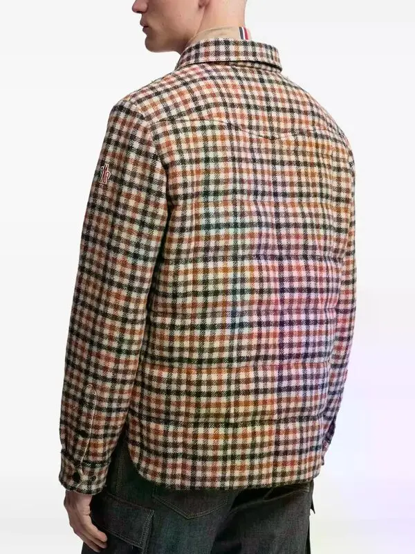 Moncler Gelt Wool Padded Shirt Jacket - Neutrals