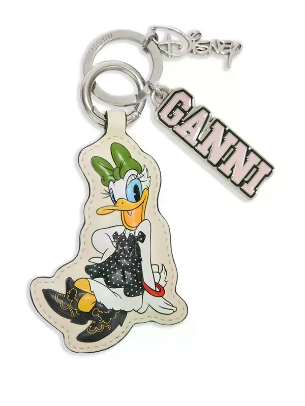 GANNI X Disney Leather Keyring - Neutrals