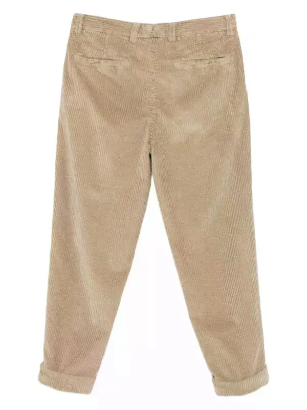 BERWICH Chiaia Gd Pleated Corduroy Trousers - Neutrals