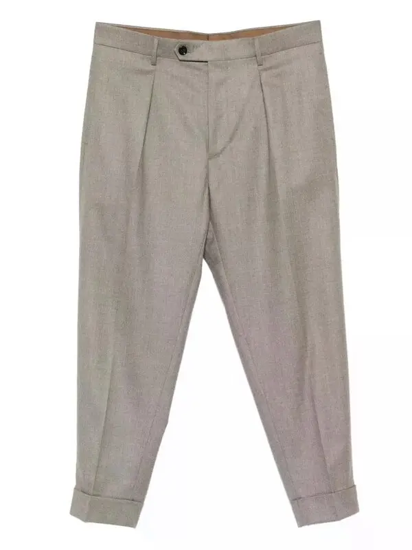 BERWICH Chiaia Pleated Trousers - Grey