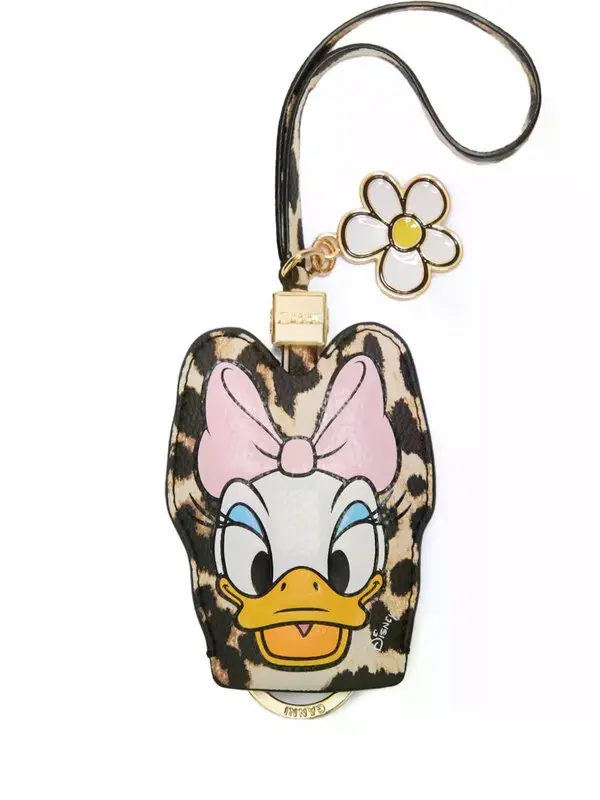 GANNI X Disney Animal-print Keyring - Brown