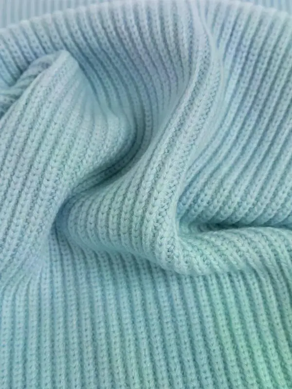 Versace Ribbed Logo-detail Scarf - Blue