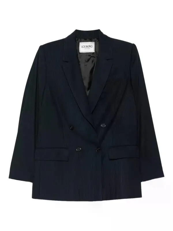 Iceberg Double-breasted Pinstripe Blazer