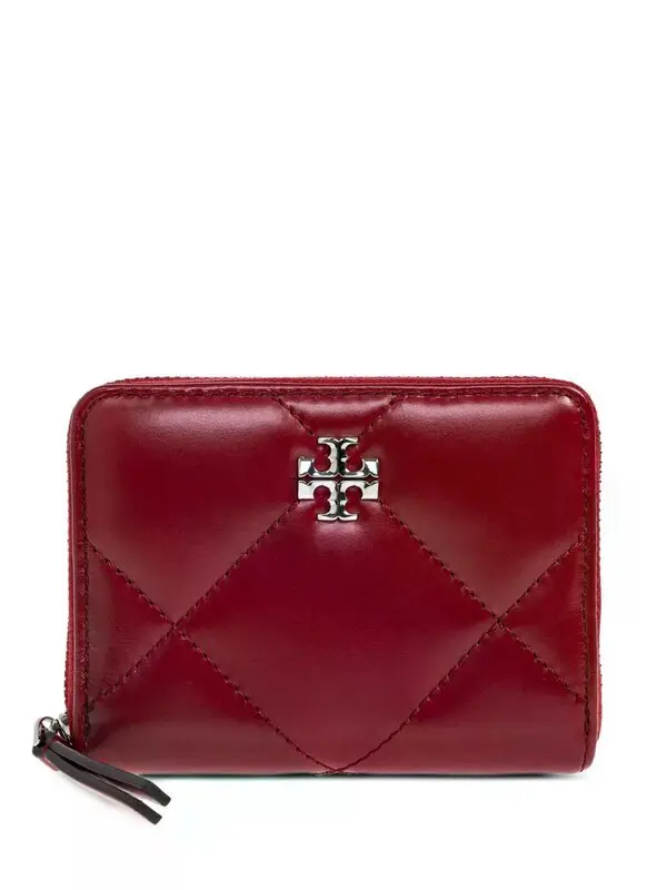 Tory Burch Kira Quilted-design Small Wallet - Red