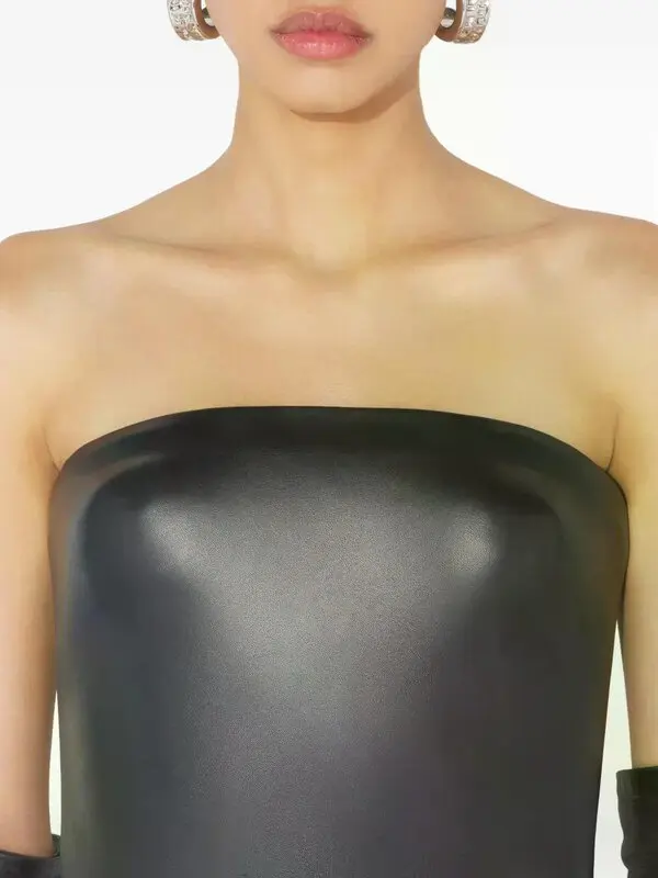 Jean Paul Gaultier Leather Strapless Top