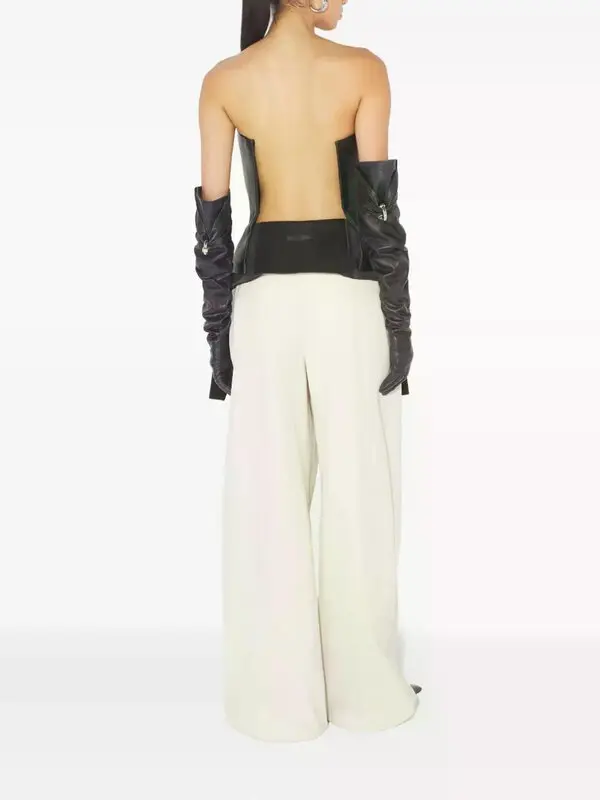 Jean Paul Gaultier Leather Strapless Top
