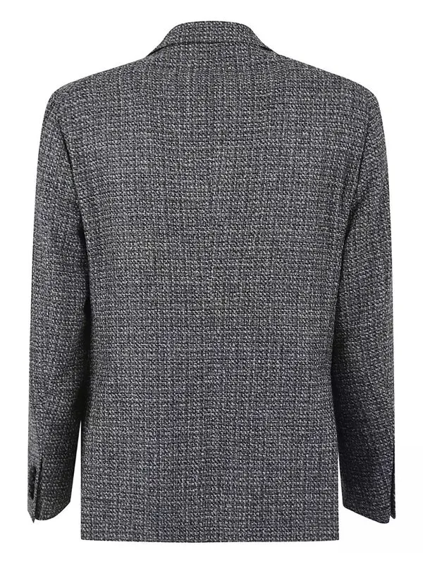 Tagliatore Buttoned Woven Jacket - Grey