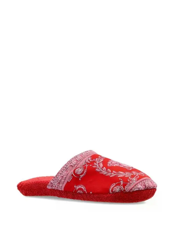 Versace Barocco-print Slippers