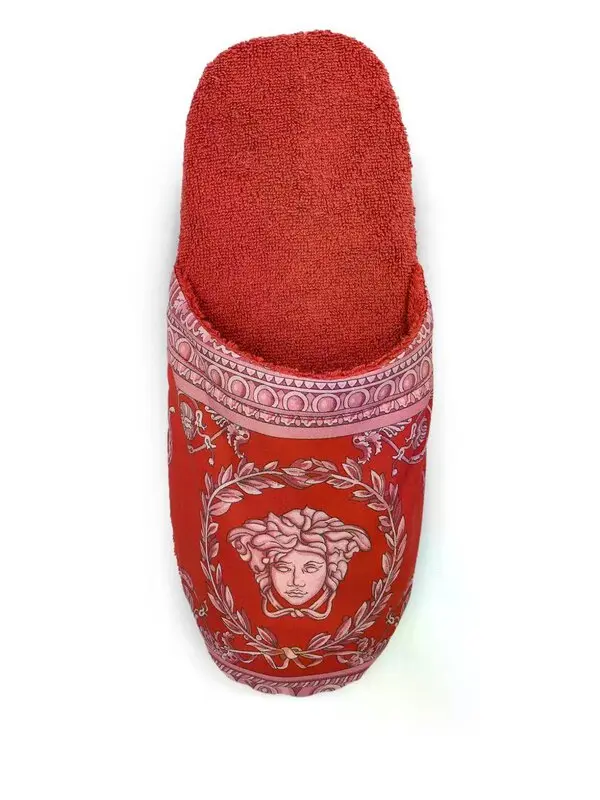 Versace Barocco-print Slippers