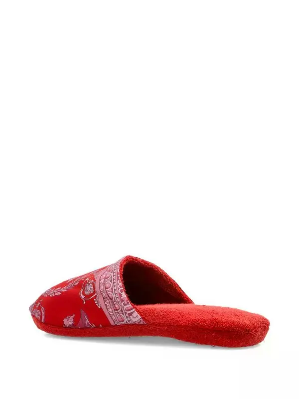 Versace Barocco-print Slippers