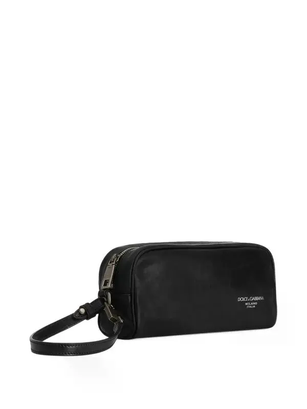 Dolce & Gabbana Logo-print Wash Bag - Black